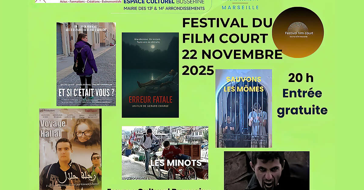 Festival du film court 2025 (Marseille 14ème) | Oficina de Turismo de ...