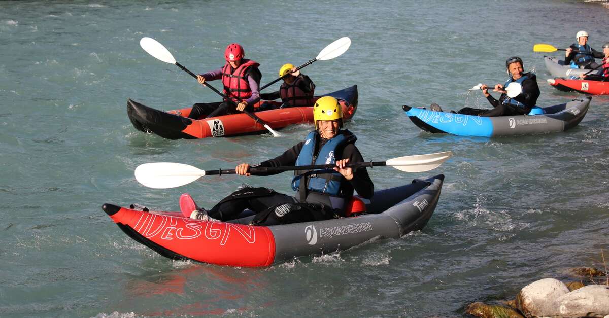 Air-boat rafting or kayaking expeditions on the Durance and Guil rivers ...
