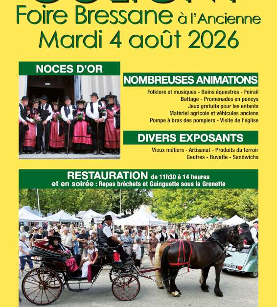 Foire bressane à l’ancienne (Coligny) | L'Ain