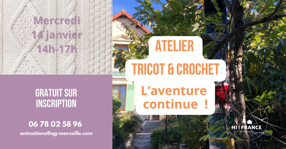 Atelier tricot et crochet (Marseille 15ème) | Oficina de Turismo de ...