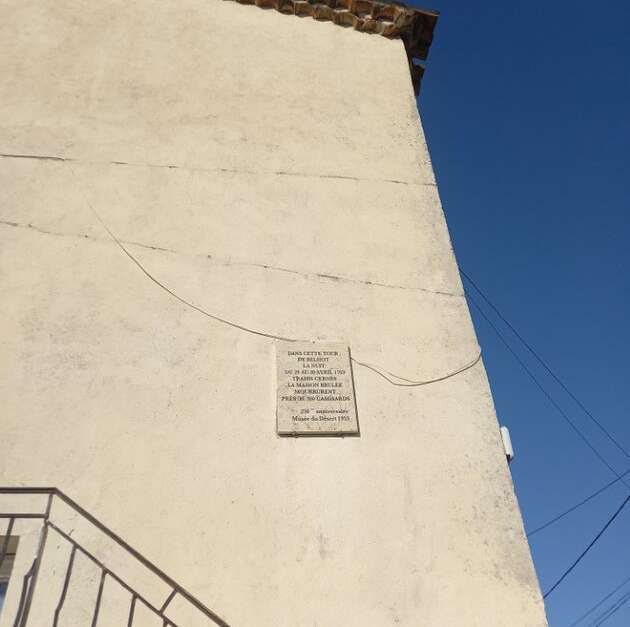 Plaque de la Tour de Billot à Bagard (Bagard) | Cévennes Tourisme