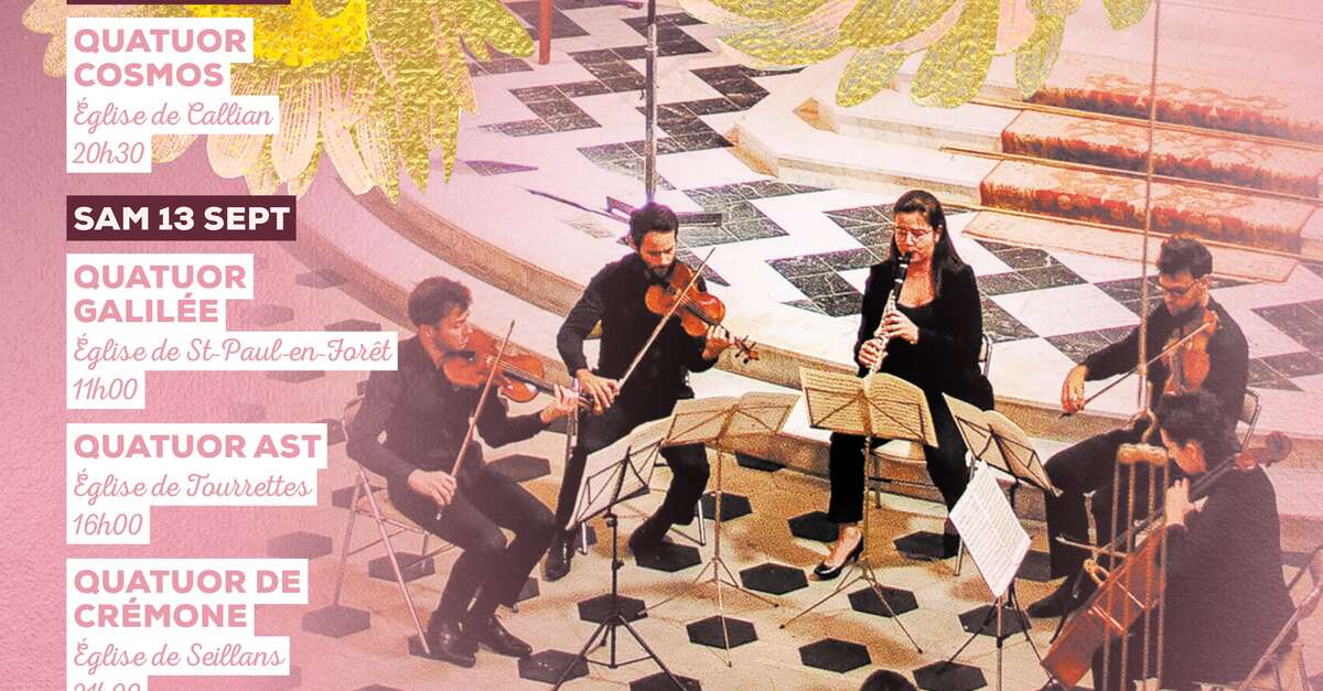 37ème Festival de Quatuors à cordes du Pays de Fayence – Concert ...