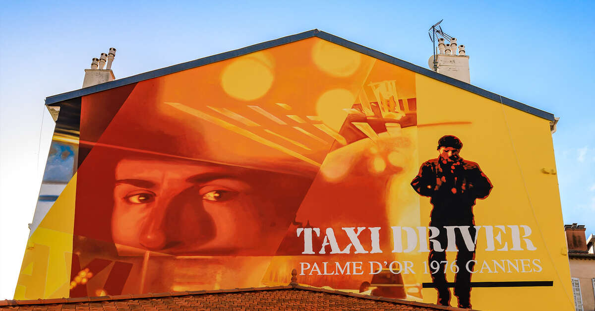 Mur peint « Taxi Driver » (Cannes) | Destination Côte d’Azur France ...