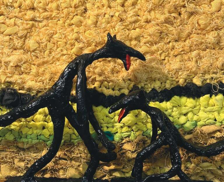 Exhibition of textiles, paintings and sculptures by Fabienne Tronche ...