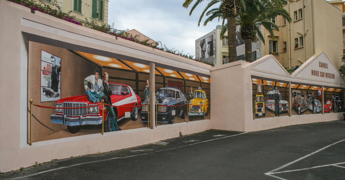 “Cannes movie car museum” painted wall (Cannes) | Côte d’Azur France ...