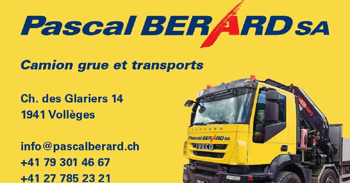 Pascal Bérard SA (Vollèges) | Verbier - Val de Bagnes | Office du Tourisme