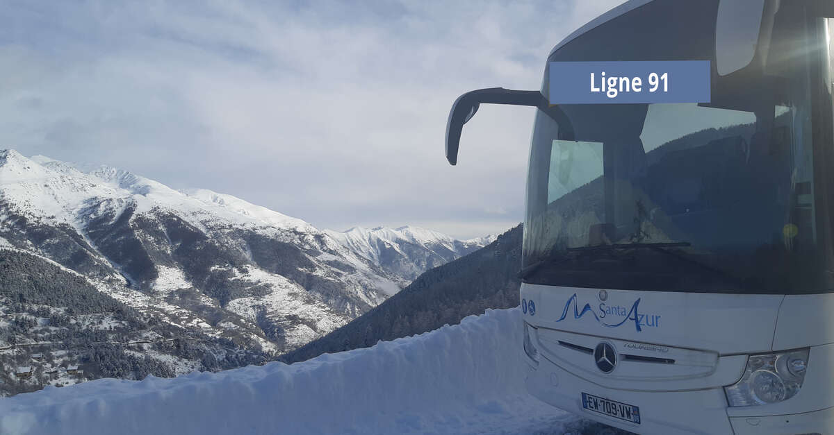 Bus ligne 91 Nice – Auron (Auron, Saint-Étienne-de-Tinée) | Destination ...