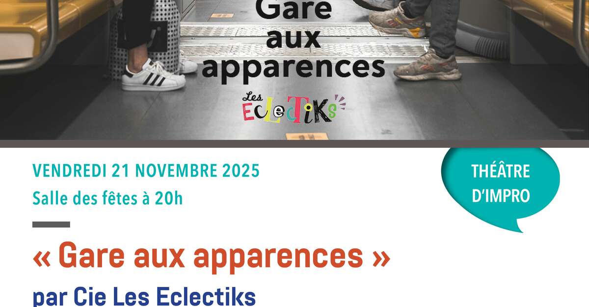 Soirée théâtre “Gare aux apparences” (Bernin) | Official website of the ...