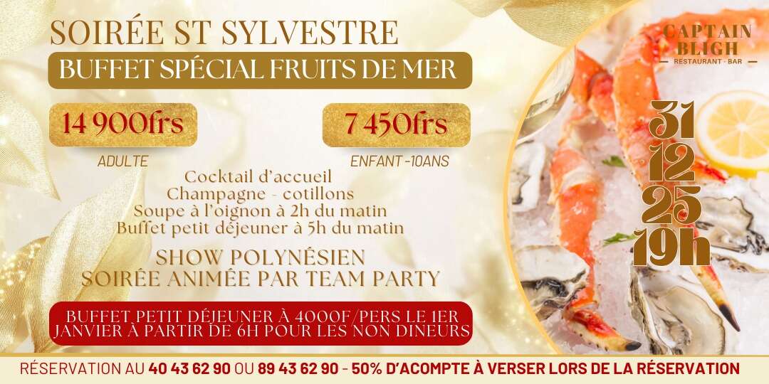 New Year’s Eve – Captain Bligh (Punaauia) | Tahiti Tourisme - Official ...