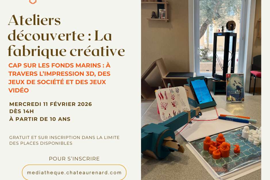 Atelier découverte : La fabrique créative (Châteaurenard) | Provence ...