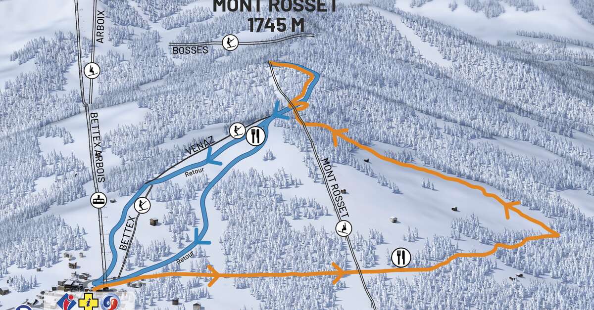 Itinéraire de ski de randonnée alpin – Le Bettex / Télésiège des Monts ...