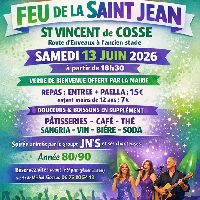 Feu de la Saint Jean (Saint-Vincent-de-Cosse) | Sarlat Tourisme ...