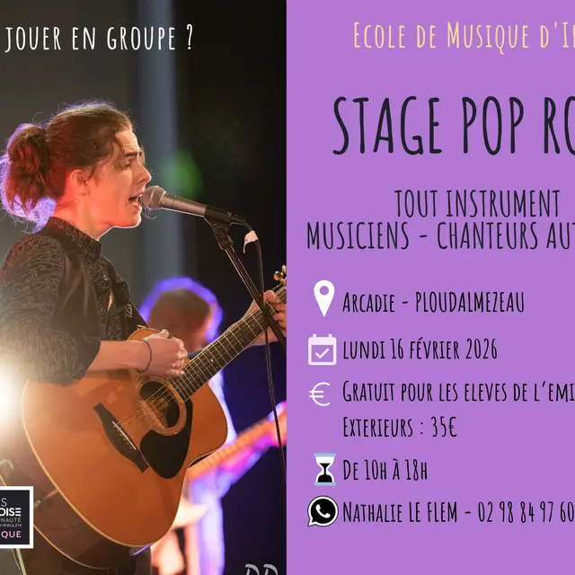 Stage Pop Rock (Ploudalmézeau) | Tourisme Bretagne