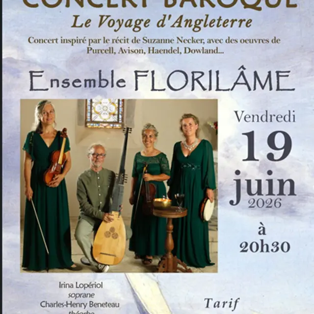 CONCERT BAROQUE avec l’ Ensemble FLORILÂME (Marcilhac-sur-Célé ...