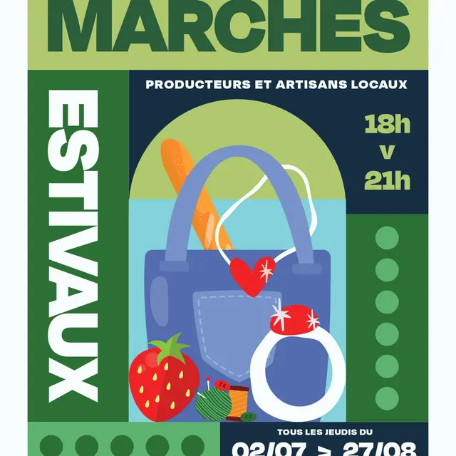Marché estival de producteurs et artisans locaux (La Selle-Craonnaise ...