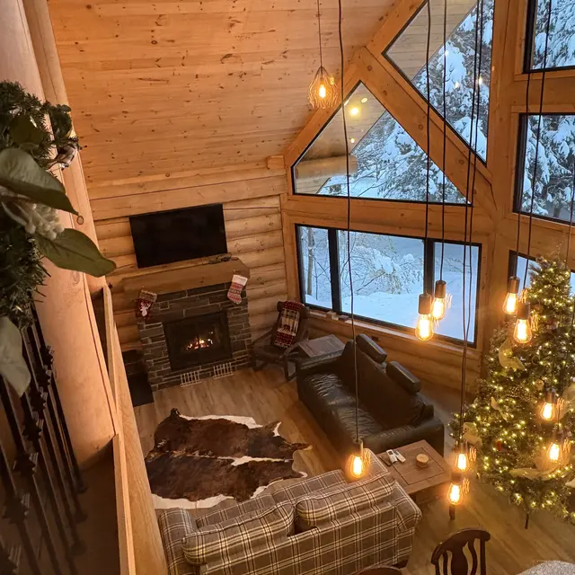 Chalet en bois rond Le D’jibou (Lac-Etchemin) | Chaudière-Appalaches ...