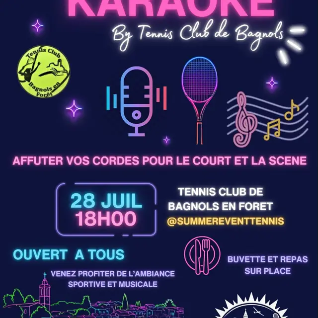 Summer Event Tennis 2026 – Match et Animations à Bagnols-en-Forêt ...