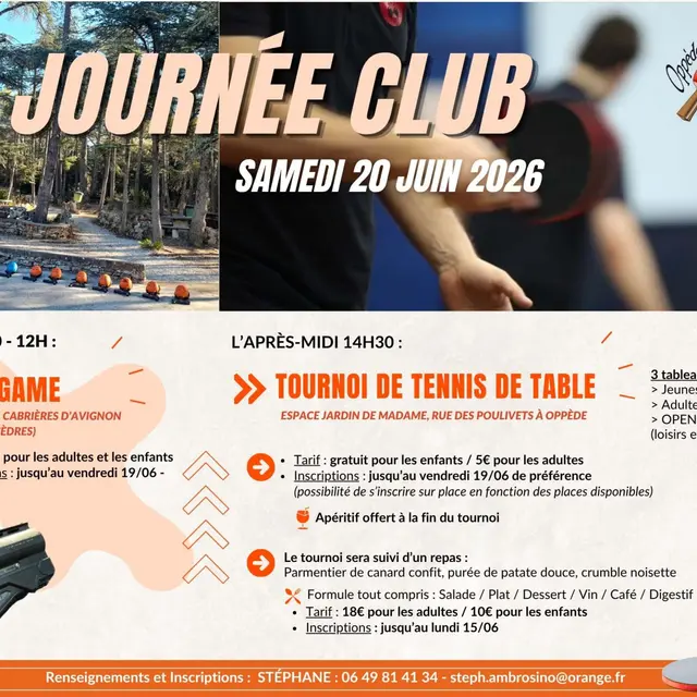 Fête du club de tennis de table – Laser Game (Oppède) | Provence-Alpes ...