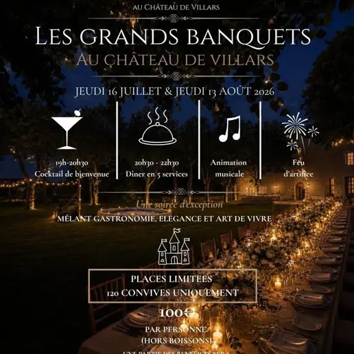 Les grands banquets au Château de Villars (La Chapelle-Villars) | Loire ...