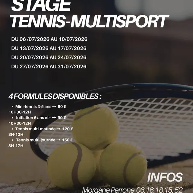 Jeune public – Stages Mini-tennis, Initiation tennis et Multisports ...