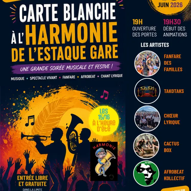 Carte blanche à l’Harmonie de l’Estaque gare (Marseille 15ème) | Office ...