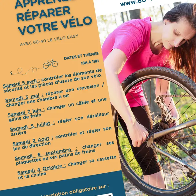 Apprenez à réparer votre vélo avec 60-40 Le vélo easy (L’ Argentière-la ...