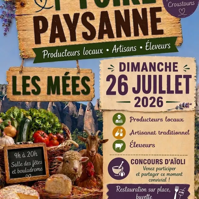 1ère Foire paysanne aux Mées (Les Mées) | Provence-Alpes-Côte d'Azur ...