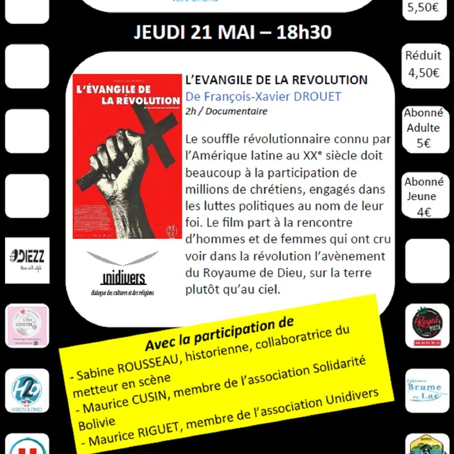 Séance du film documentaire : « L’Évangile de la Révolution » (Saint ...