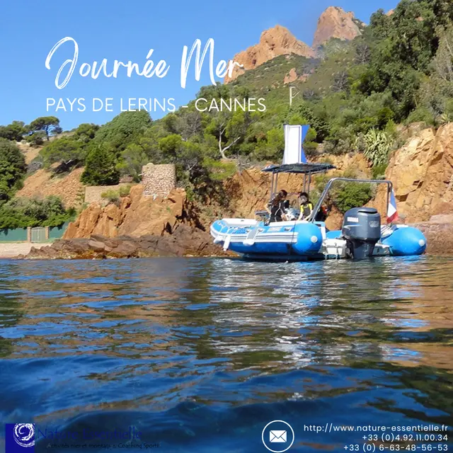 Journée en mer : îles de Lérins ou Esterel (Cannes – La Bocca ...